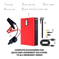 China High-Power 1000A Peak Current Jump Starter with 12000mAh Battery and 150 PSI Air Compressor for sale