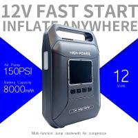 China 12V Multi Functional Jump Starter with 1000A Peak Current 150PSI Tire Inflator and 8000mAh Power Bank for sale