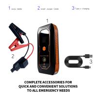 China Portable Car Jump Starter with 600A Peak Current 6000–16000mAh Battery Capacity and USB Output & LED Emergency Light for sale