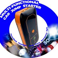 China Portable Car Jump Starter with 600A Peak Current 6000–16000mAh Battery Capacity and USB Output & LED Emergency Light for sale