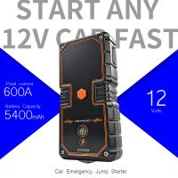 China Compact 12V Jump Starter with 600A Peak Current Versatile Battery Options and USB Charging Capability for sale