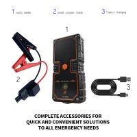 China Compact 12V Jump Starter with 600A Peak Current Versatile Battery Options and USB Charging Capability for sale