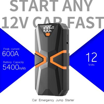 China 600A Peak Current Car Jump Starter with 6000mAh-16000mAh Battery Capacity and High-rate Polymer Lithium Battery for sale