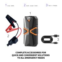 China 600A Peak Current Car Jump Starter with 6000mAh-16000mAh Battery Capacity and High-rate Polymer Lithium Battery for sale