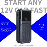 China 1000A Peak Current Jump Starter with 12000mAh Battery Capacity and Built-in LED Light for Emergency Car Charging for sale