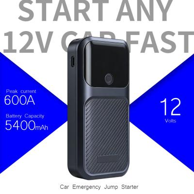 China 1000A Peak Current Jump Starter with 12000mAh Battery Capacity and Built-in LED Light for Emergency Car Charging for sale