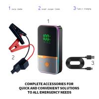 China Portable Car Jump Starter with 600A Peak Current 16000–30000mAh Battery Booster Power Bank and USB Output & LED Emergency Light for sale