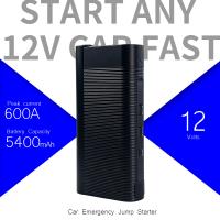 China 600A Peak Current Car Jump Starter with 6000-8000mAh Battery and LED Emergency Light for sale