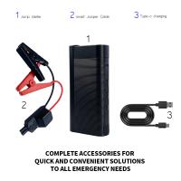 China 600A Peak Current Car Jump Starter with 6000-8000mAh Battery and LED Emergency Light for sale