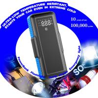 China Portable Car Jump Starter with 800A Peak Current Type-C Fast Charging and 150 PSI Air Compressor for sale