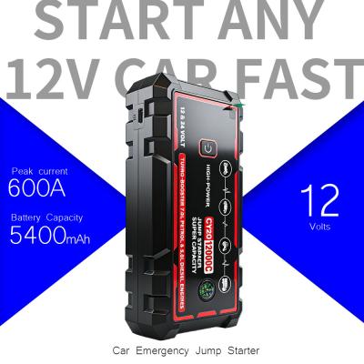 China Durable 600A Peak Current Jump Starter with 6400mAh Battery and Rugged Design for Emergency Vehicle Charging for sale