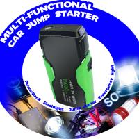 China Portable Car Jump Starter with 600A Peak Current 6400mAh Battery Booster Power Bank and LED Emergency Light for sale