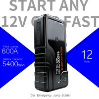 China Portable Jump Starter with 600A Peak Current 6400mAh Battery Booster and LED Flashlight for sale