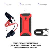 China Portable Car Jump Starter with 600A Peak Current 5400mAh Battery Booster and LED Flashlight Power Bank for sale