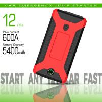 China Compact 5400mAh Jump Starter with 600A Peak Current and Multi-Functional Power Bank for sale