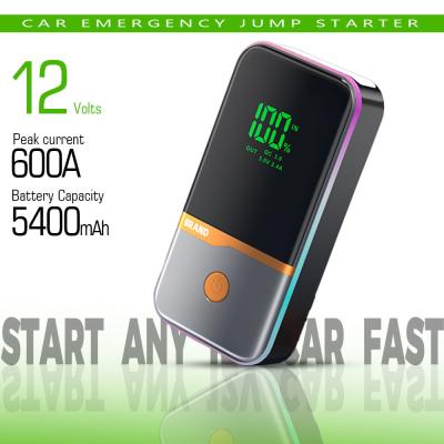 China Portable Car Jump Starter with 600A Peak Current 16000–30000mAh Battery Booster Multi-functional Power Bank for sale