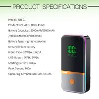 China Portable Car Jump Starter with 600A Peak Current 16000–30000mAh Battery Booster Multi-functional Power Bank for sale
