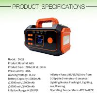 China Portable Car Jump Starter with 600A Peak Current, 150PSI Tire Inflator and 8000mAh Power Bank for sale