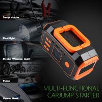 China Portable Car Jump Starter with 600A Peak Current, 150PSI Tire Inflator and 8000mAh Power Bank for sale