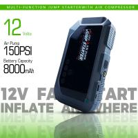 China Portable Jump Starter with 150PSI Air Compressor, 8000mAh Battery and USB-C Power Bank for sale