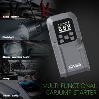 China Portable Car Jump Starter with 800A–1000A Peak Current and 150PSI Tire Inflator, 8000mAh–12000mAh Battery Booster for sale