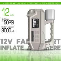 China Portable Jump Starter with 1000A Peak Current, 150PSI Tire Inflator, and 10000mAh Battery Booster Power Bank for sale