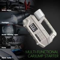 China Portable Jump Starter with 1000A Peak Current, 150PSI Tire Inflator, and 10000mAh Battery Booster Power Bank for sale