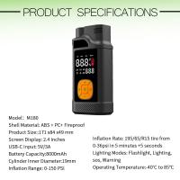 China Smart Car Jump Starter with 150PSI Air Compressor 8000mAh Battery and USB-C Fast Charging for sale
