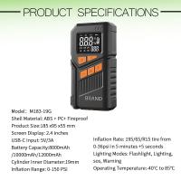 China 12V Smart Car Jump Starter with 150PSI Air Compressor Digital Display and USB-C Fast Charging for sale