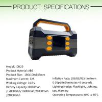 China 24000mAh Multi Functional Jump Starter with 150 PSI Air Compressor and LED Flashlight for Cars and Trucks for sale