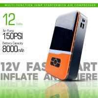 China Portable Car Jump Starter with 30000mAh Battery, 150 PSI Tire Inflator and 1000A Peak Current for sale
