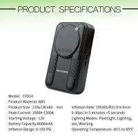 China All-in-One Car Jump Starter with 150 PSI Air Pump 8000mAh Battery and 1000A Peak Current for sale