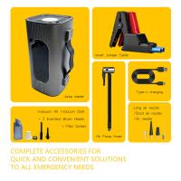 China Multi-Function 1000A Peak Current Battery Booster with 150 PSI Air Compressor and 8000mAh Portable Power Bank for sale