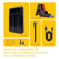 China High-Power Portable Jump Starter with 150 PSI Air Compressor and 6000mAh Multi-Functional Power Bank for sale