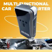 China Portable 12V Car Jump Starter with 150 PSI Air Compressor 6000mAh Battery and LED Flashlight for sale