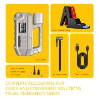 China Heavy-Duty 12V Multi Functional Jump Starter with 150 PSI Air Compressor 10000mAh Battery and 1000A Peak Current for sale