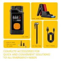 China Compact 12V Multi Functional Jump Starter with 150 PSI Air Compressor 8000mAh Battery and Digital Display for sale