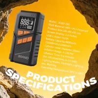 China 8000mAh Car Jump Starter with 150 PSI Air Compressor and Digital Display Power Bank for sale