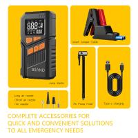 China 8000mAh Car Jump Starter with 150 PSI Air Compressor and Digital Display Power Bank for sale