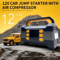 China Heavy Duty 12V Car Jump Starter with 150 PSI Air Compressor 1000A Peak Current and 24000mAh Portable Power Bank for sale