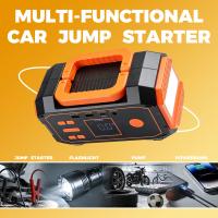 China 600A Peak Current Multi Functional Jump Starter with 150 PSI Air Compressor and 8000mAh Portable Power Bank for sale
