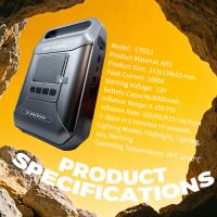 China Portable 12V Car Jump Starter with 1000A Peak Current, 150 PSI Air Compressor and 8000mAh Power Bank for sale