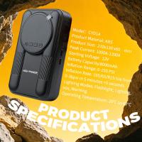 China High-Power 1200A Peak Multi Functional Jump Starter with 150 PSI Air Compressor and 8000mAh Battery for sale