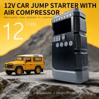 China Portable Car Jump Starter with 1000A Peak Current 150 PSI Air Compressor and 8000mAh Power Bank for sale