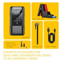 China Compact 12V Car Jump Starter with 150 PSI Air Compressor and 600A Peak Current for sale