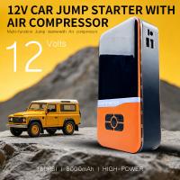 China High-Capacity 12V Car Jump Starter with 150 PSI Air Compressor and 30000mAh Power Bank for sale
