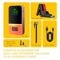 China High-Capacity 12V Car Jump Starter with 150 PSI Air Compressor and 30000mAh Power Bank for sale