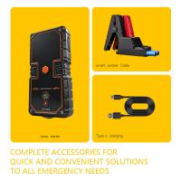 China Rugged 600A Peak Current Car Jump Starter with 8000mAh Battery and Durable ABS Shell for sale