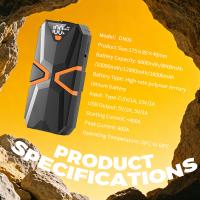 China Compact 600A Peak Current Car Jump Starter with LED Display and 8000mAh Battery for sale