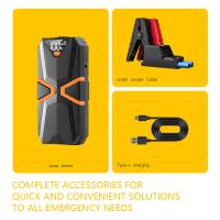 China Compact 600A Peak Current Car Jump Starter with LED Display and 8000mAh Battery for sale